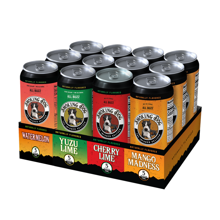 Smoking Dog Seltzer – THC-Infused Sparkling Drink!