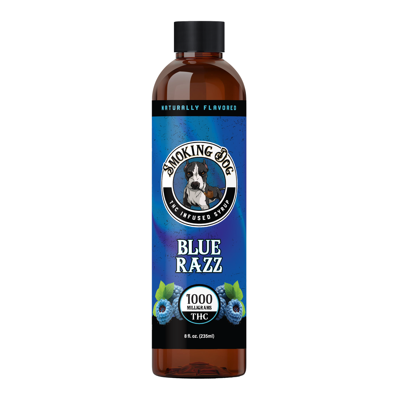 THC Syrup Blue Razz 1000mg - Bold & Refreshing Flavor – Smoking Dog