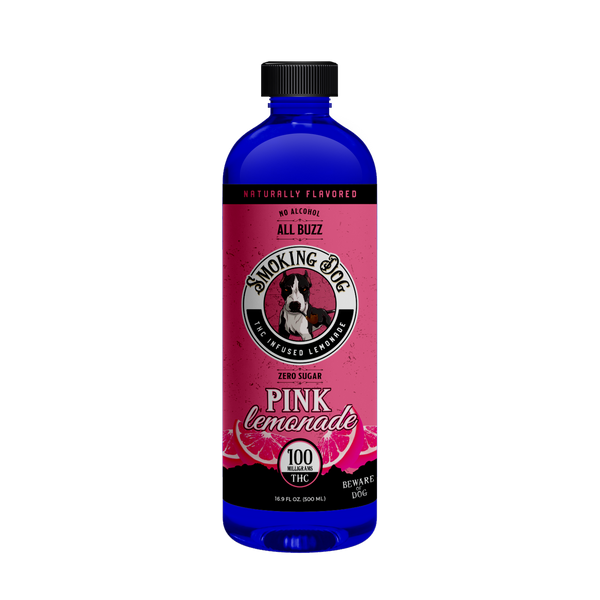 THC Infused Lemonade Pink Lemonade 100mg | Smoking Dog