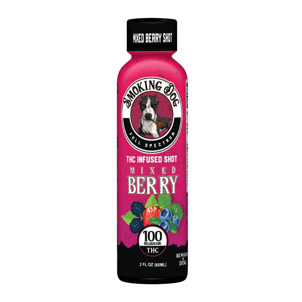 Smoking Dog THC Shot Refreshing Mixed Berry 100mg!