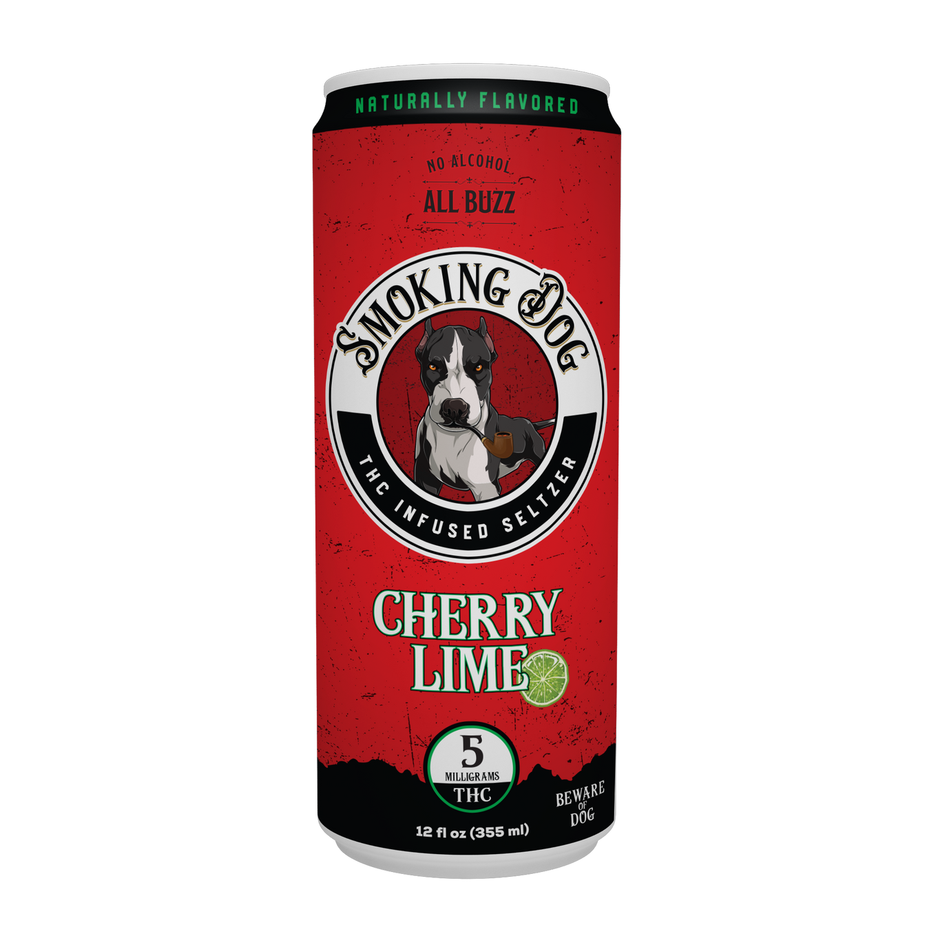 THC Infused Seltzer Cherry Lime 5mg - 12 Pack Refreshment – Smoking Dog
